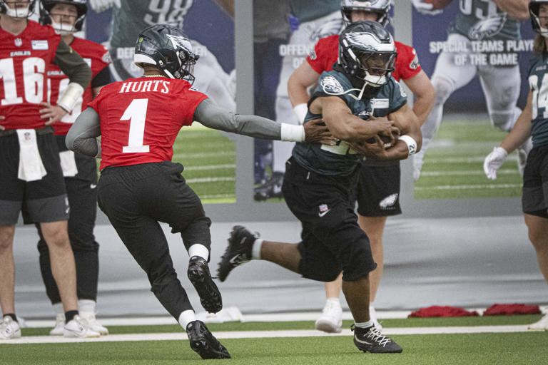 Eagles practice observations: First glimpse at Sean Mannion’s scheme ...