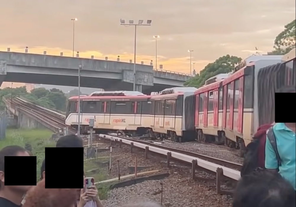 Rapid KL confirms train derailment near Chan Sow Lin disrupts Ampang ...