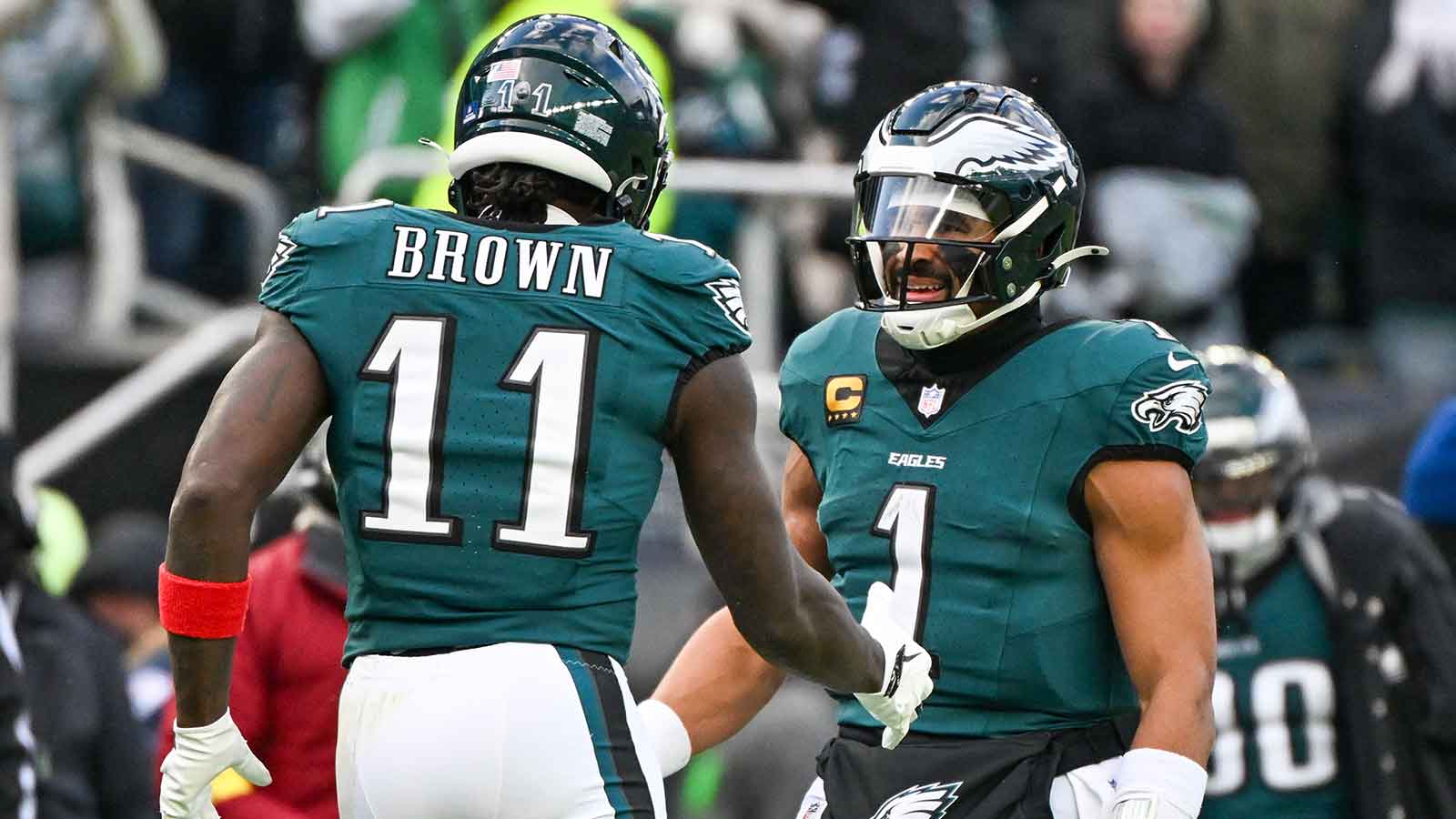 AJ Brown sets record straight on alleged Jalen Hurts beef after ...
