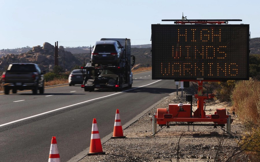 Wind advisory issued for San Diego deserts and mountains, potential ...