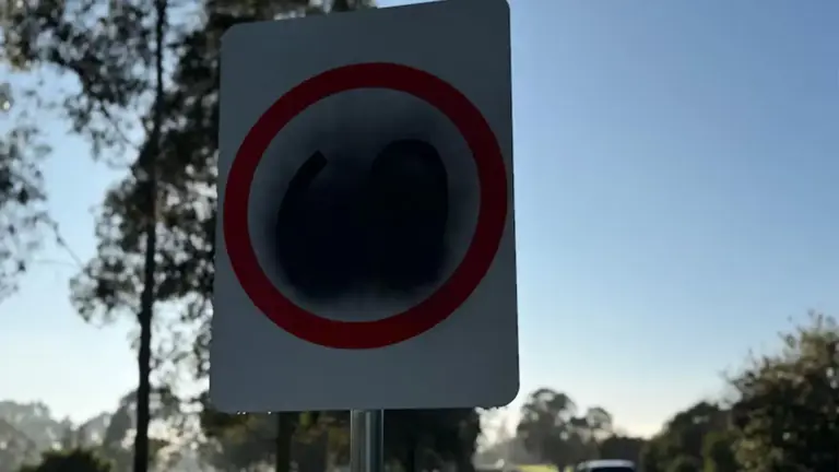 Vigilantes saw off speed signs in protest of lowered limits
