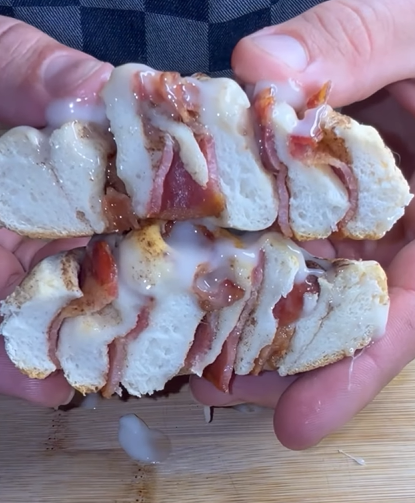 Bacon & cinnamon rolls together 🥓🥐 I had to give this a shot… sweet ...