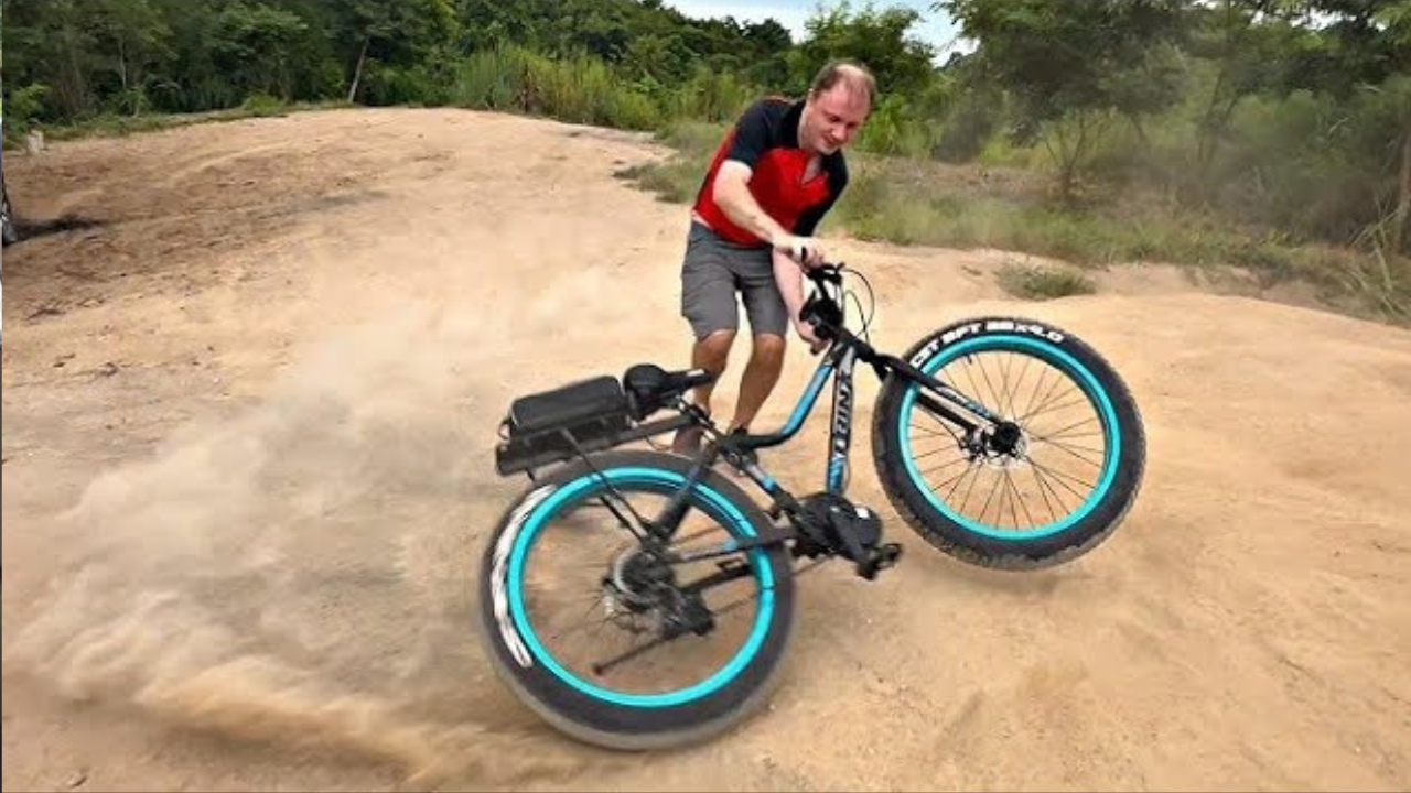 Powerful fatbike e-bike with Bafang mid-drive motor for off-road ...