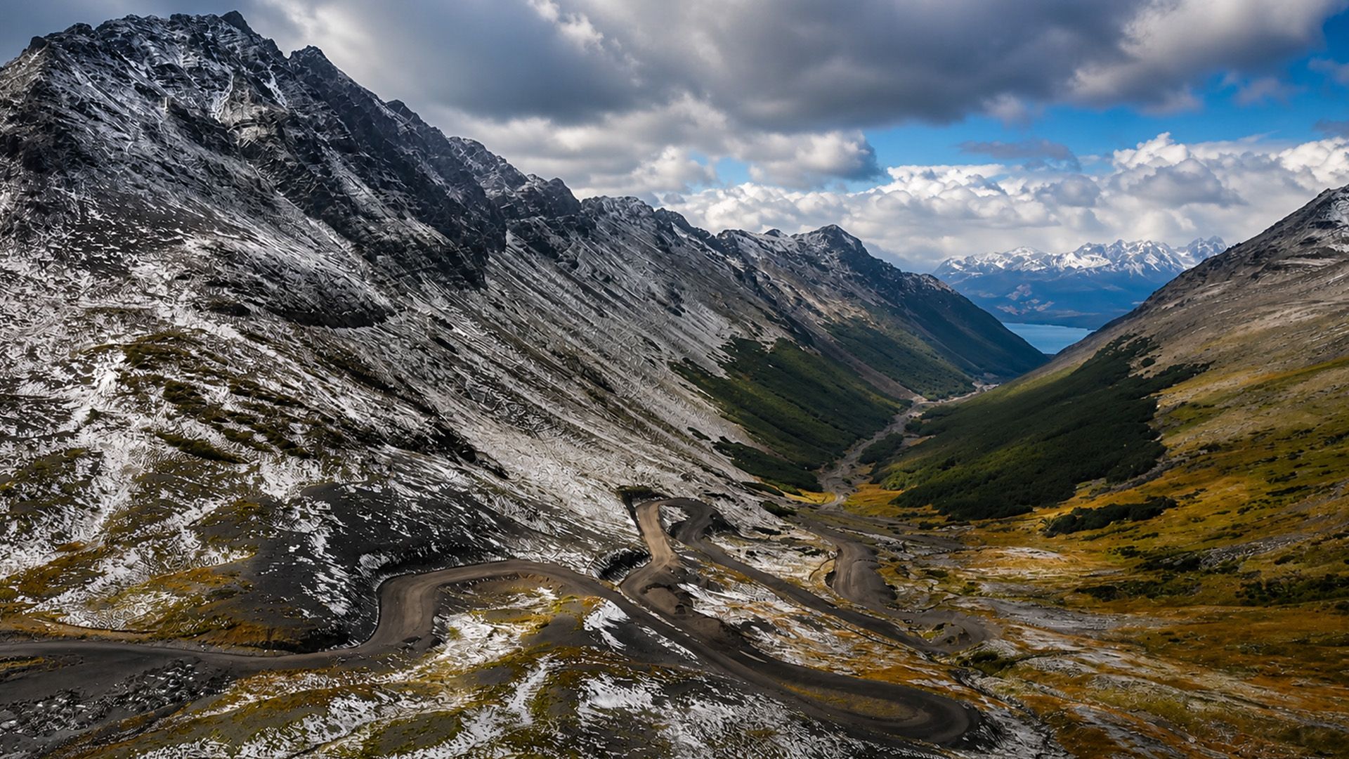 A dangerous mountain pass deep in Patagonia