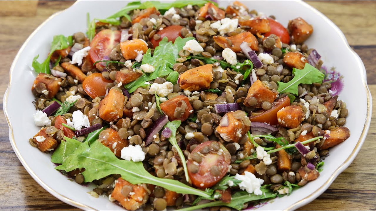 Lentils and sweet potatoes walked into a bowl - and became dinner art