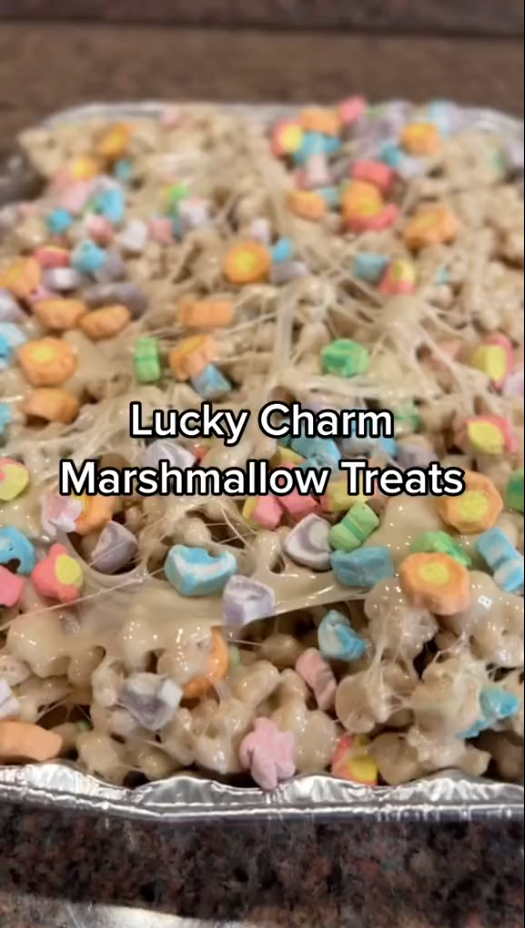 Sweet lucky charm dessert bars
