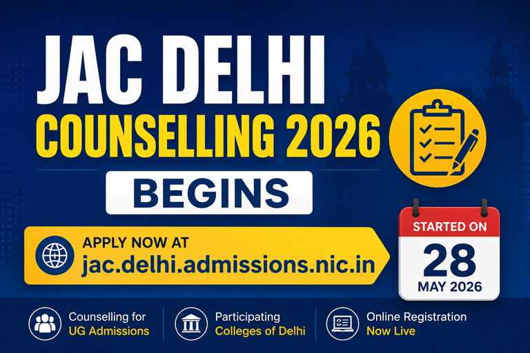 JAC Delhi counselling 2026 begins at jac.delhi.admissions.nic.in; check ...
