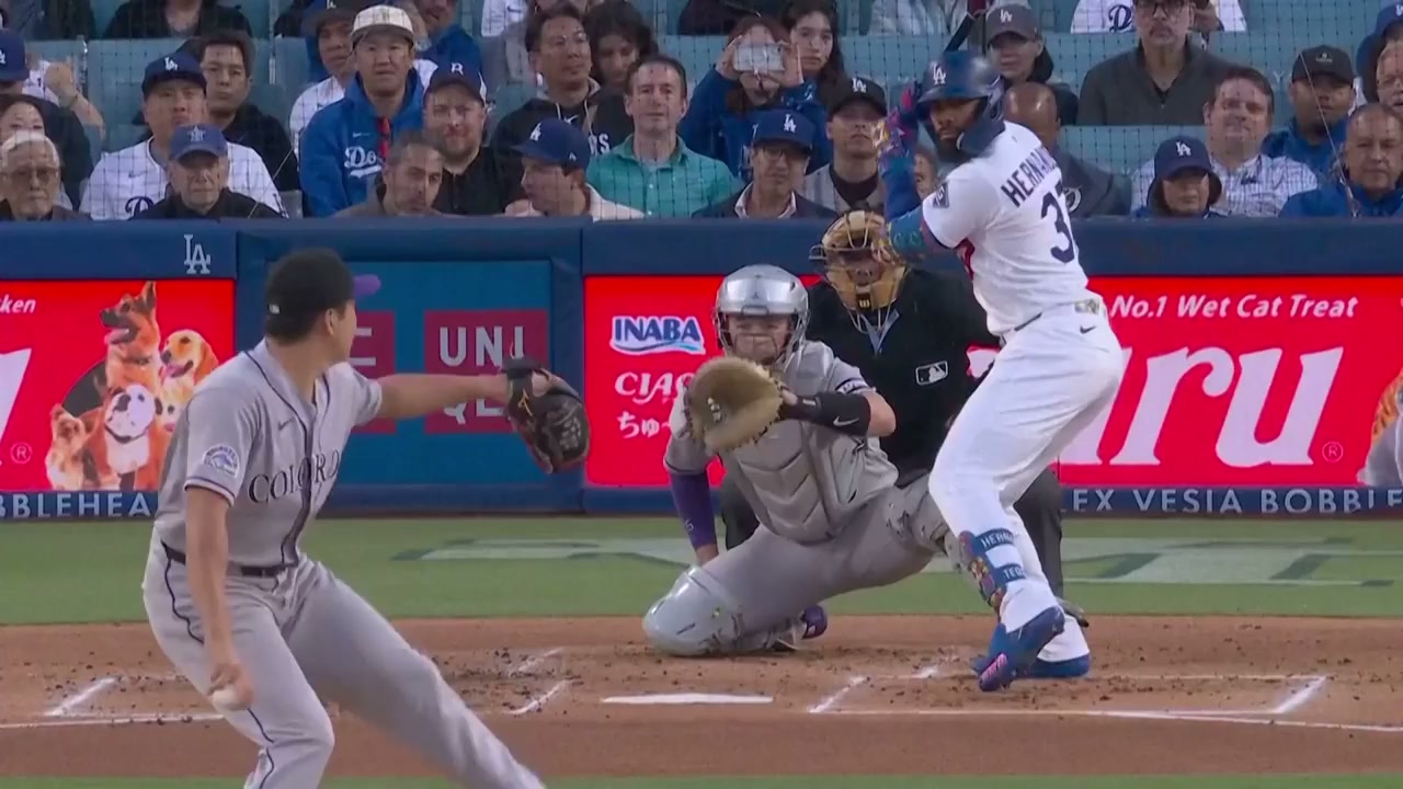 Moment: Dodgers' Teoscar Hernandez leaves win over Rockies with ...