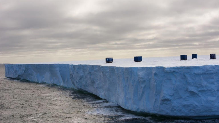 Antarktis-Überraschung! Container auf Eisberg entdeckt