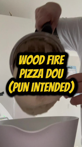 Perfect woodfire pizza dough TikTok recipe
