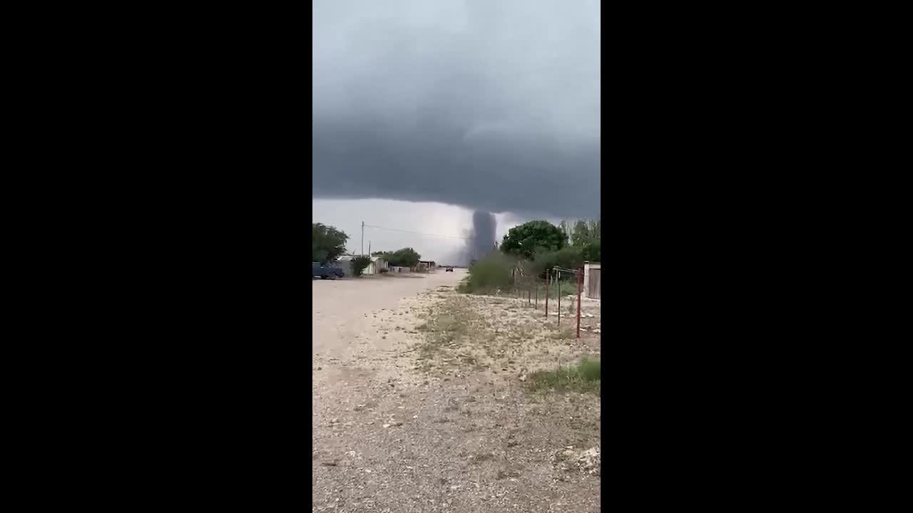 Violent wedge tornado touches down as storms sweep across Mexico