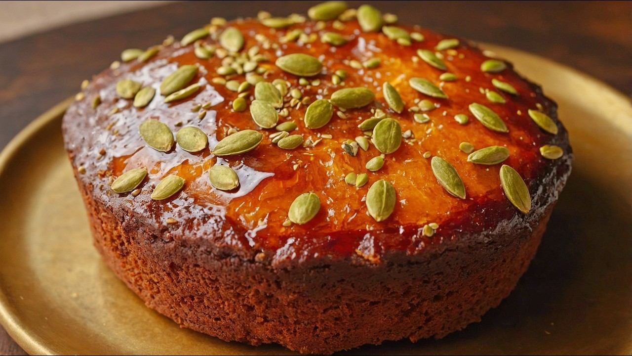 Healthy oat coconut cake recipe naturally sweetened with honey
