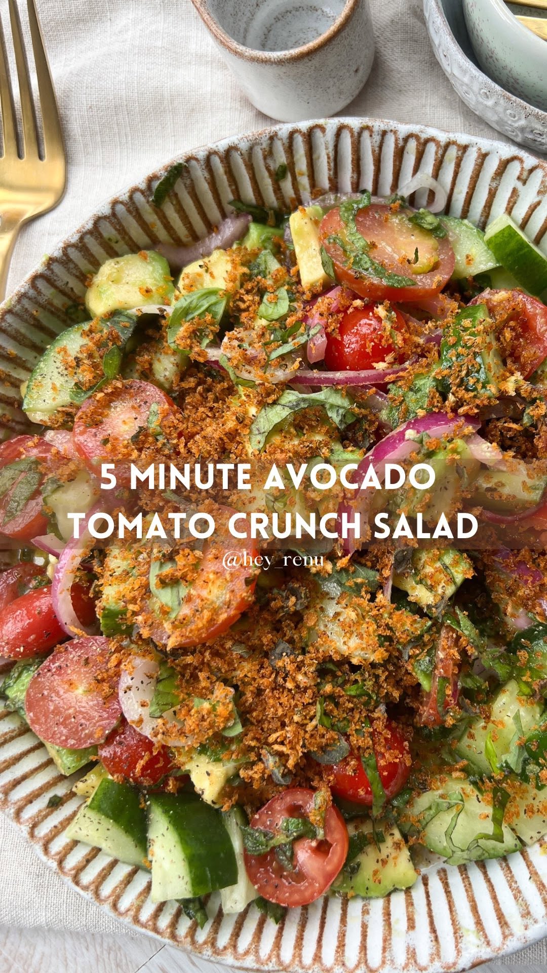 The easiest crunchy salad ready in just 5 minutes