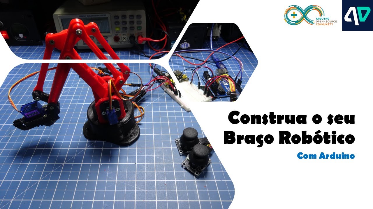 Como controlar um braço robótico com Arduino facilmente