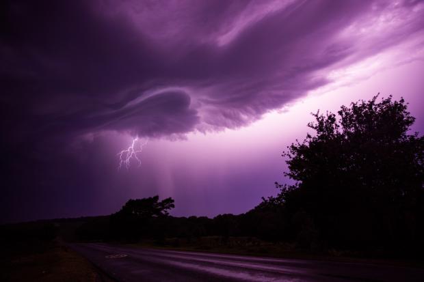 Stunning lightning display illuminates Hampshire skies - pictures