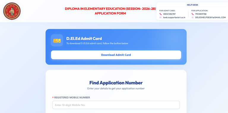 Bihar DELED admit card 2026 released at bsebdeled.com: Direct link to ...
