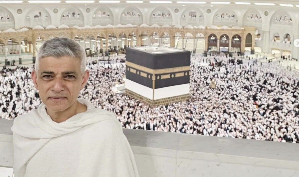 Sadiq Khan shares Hajj photo from Mecca