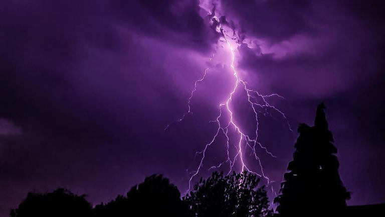 In pictures: A night of dramatic lightning strikes