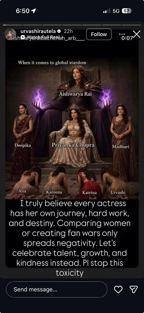 'Stop this toxicity': Urvashi Rautela fires back at viral AI image ...