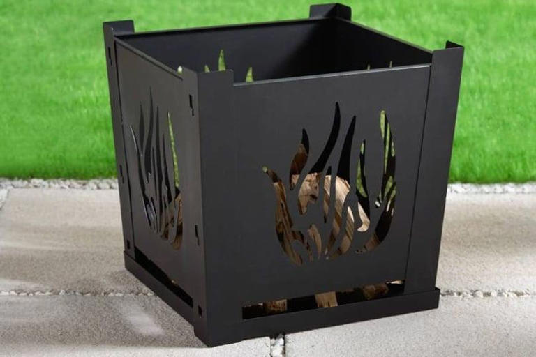 Enjoy relaxing evenings with B&M's £18 fire basket great for garden parties