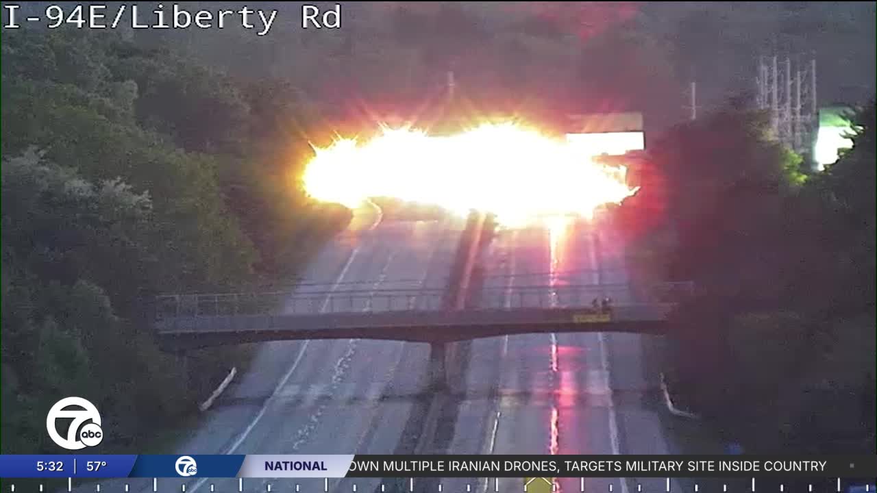 I-94 closed in both directions near Ann Arbor
