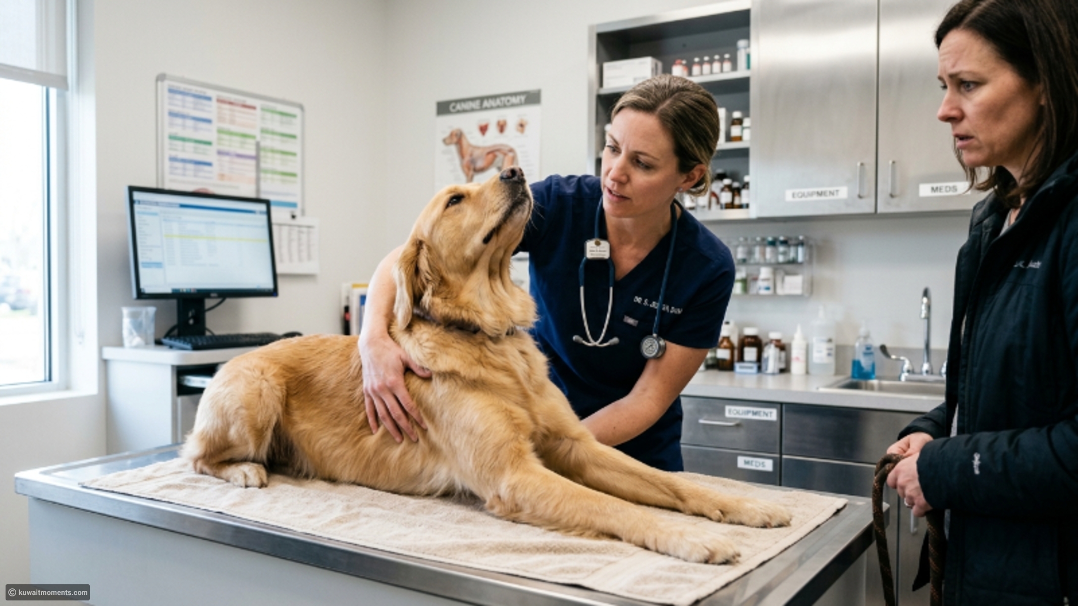 Vet explains real reason dogs stretch when they see you