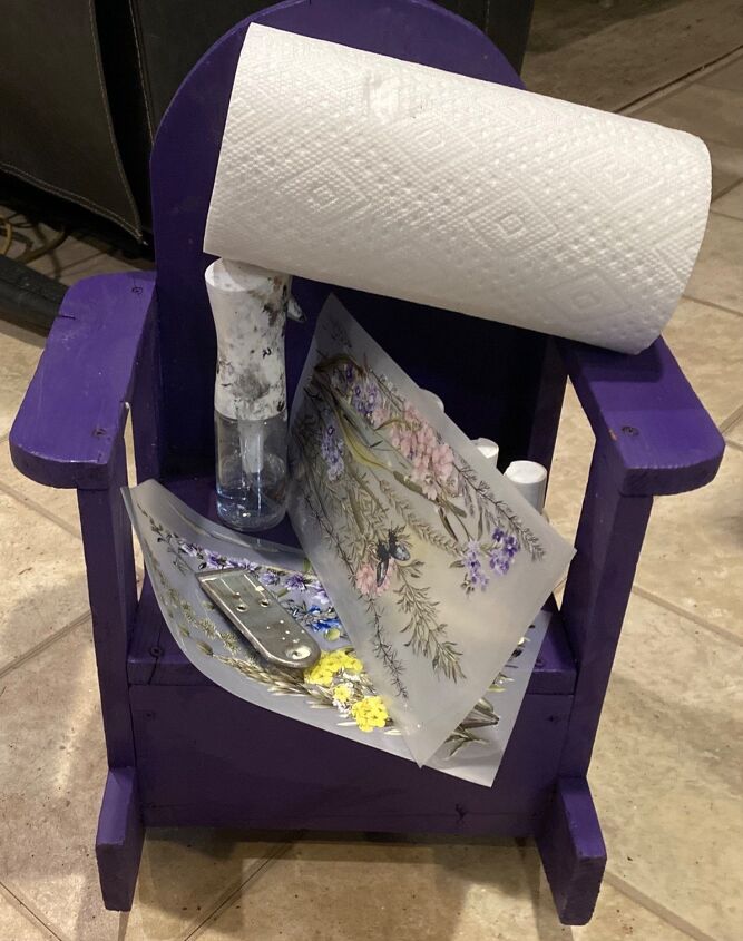 A child rocker - perfect in a secret garden