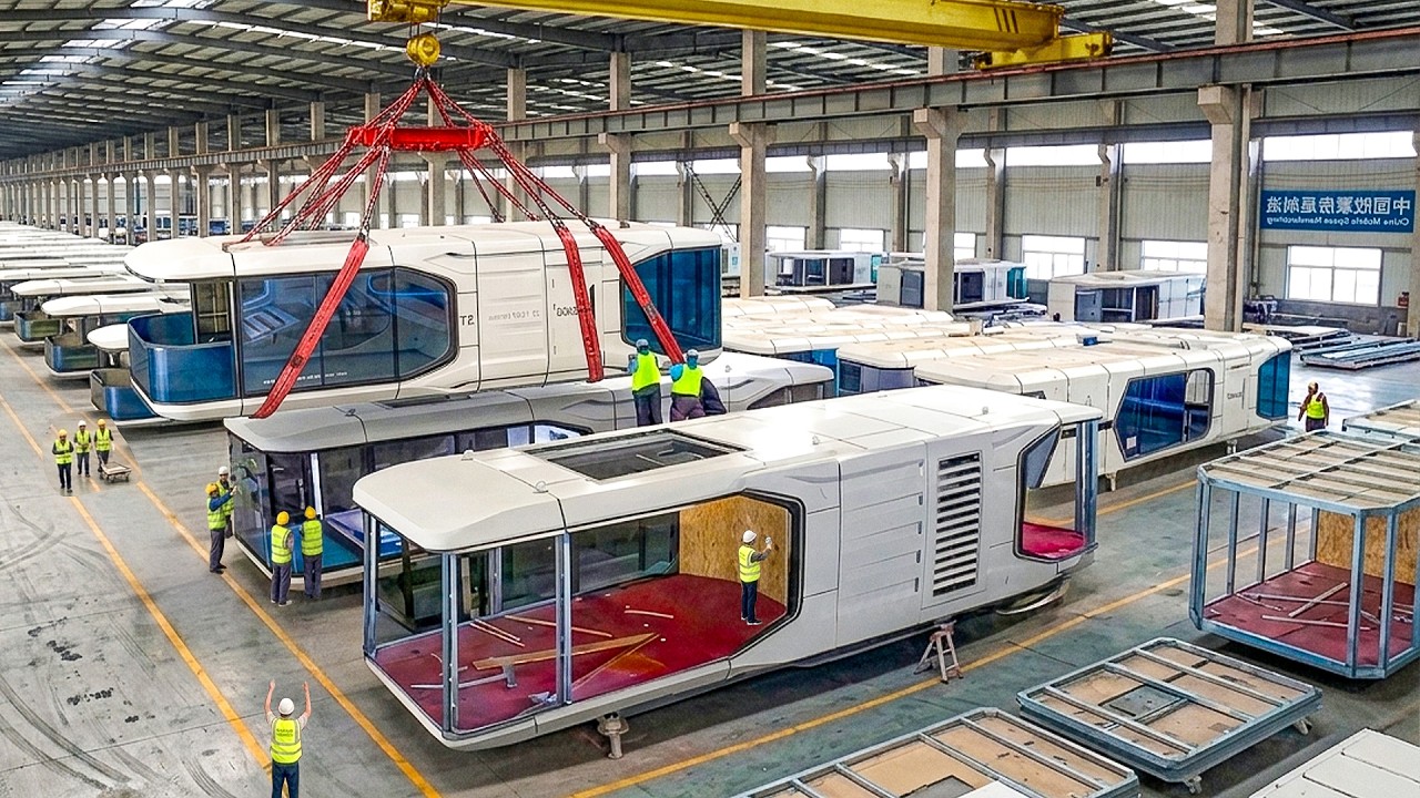 How China builds ultra-modern houses from scratch inside massive factory
