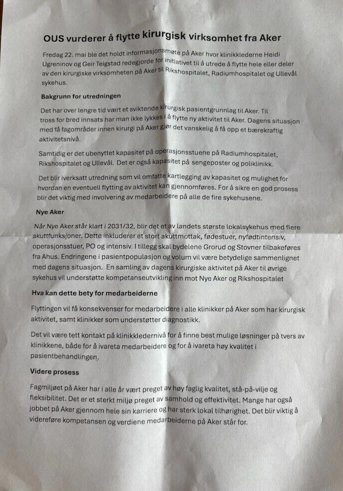 Vil skrote tilbud: Tusenvis av pasienter rammes