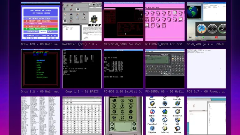 Virtual OS Museum te permite usar 570 sistemas operativos míticos en tu ...