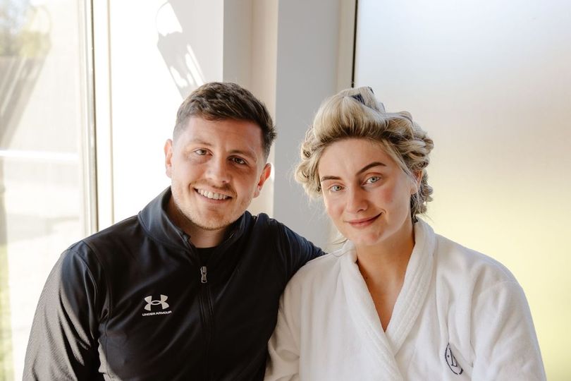 Welsh bride wed in dressing gown, rollers and no make-up so husband saw ...
