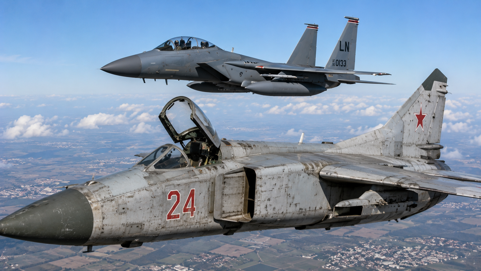 US F-15 pilots intercepted a Soviet fighter. Then saw the empty cockpit