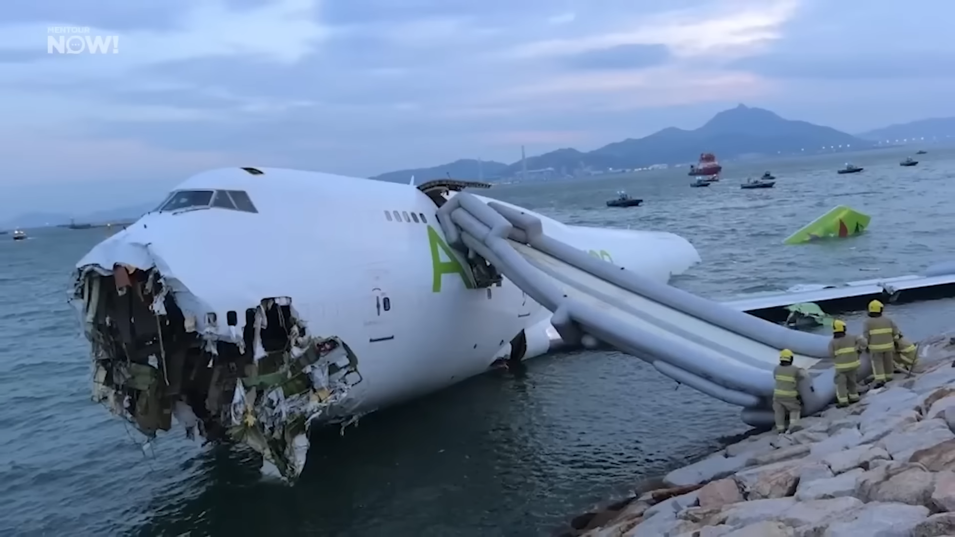 B747 rast ins Meer - tödlicher Runway-Unfall in Hongkong