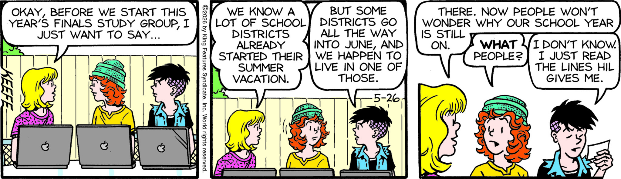 Sally Forth by Francesco Marciuliano; drawn by Jim Keefe