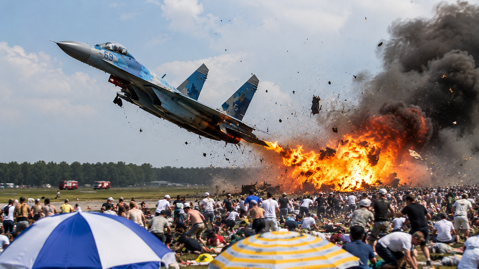 The airshow disaster that turned a fighter jet into a fireball over a crowd