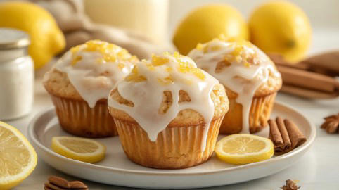 Backe diese Zitronen-Frischkäse-Muffins unbedingt nach