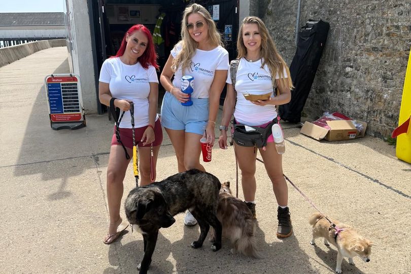 Babestation legends raise thousands for dog charity during heatwave walk