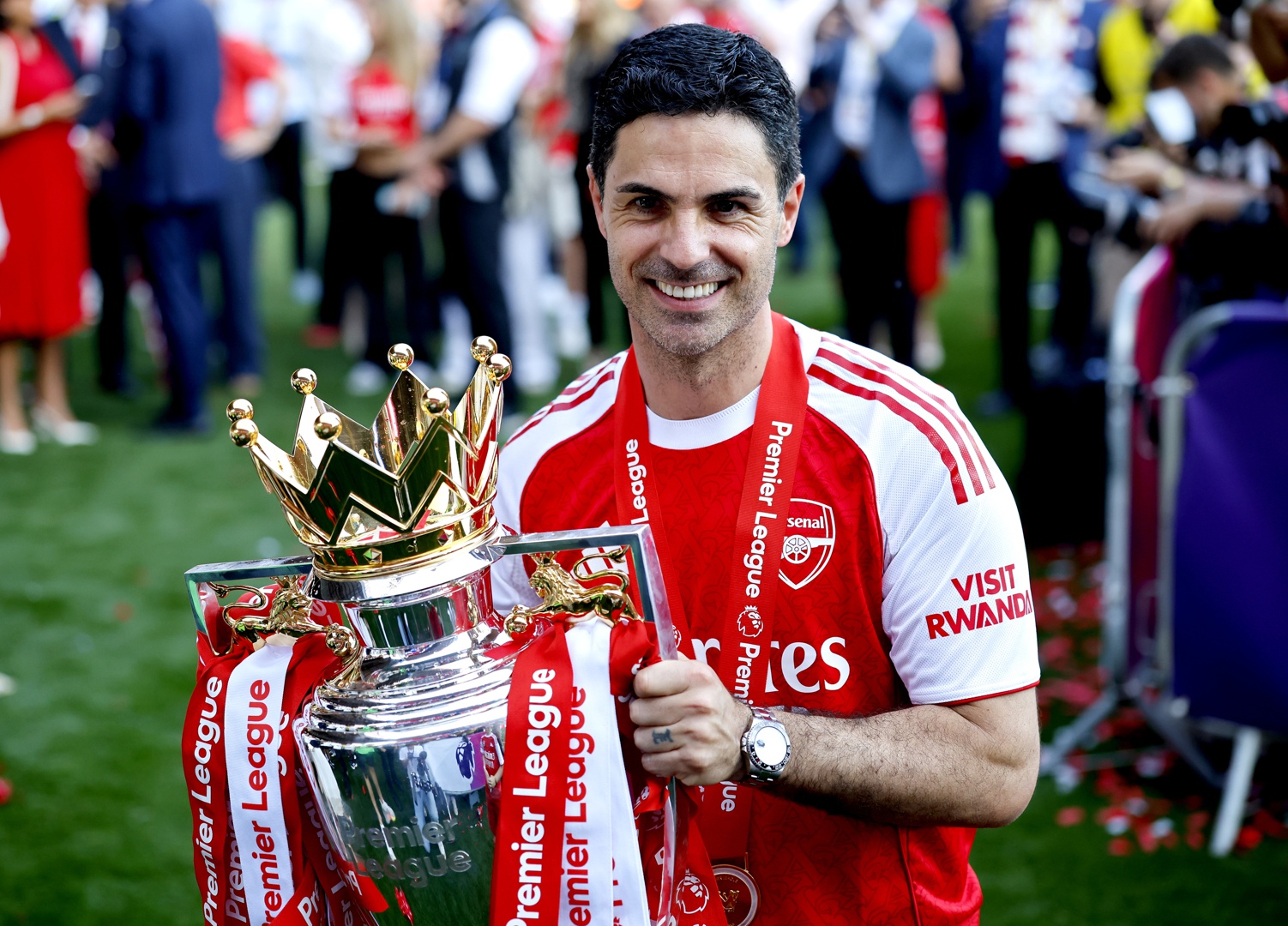 Arteta: "Mi mujer se merece más que nadie su lugar en esto"