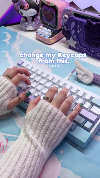 Changing keycaps with the Deep Sea Predator keyset