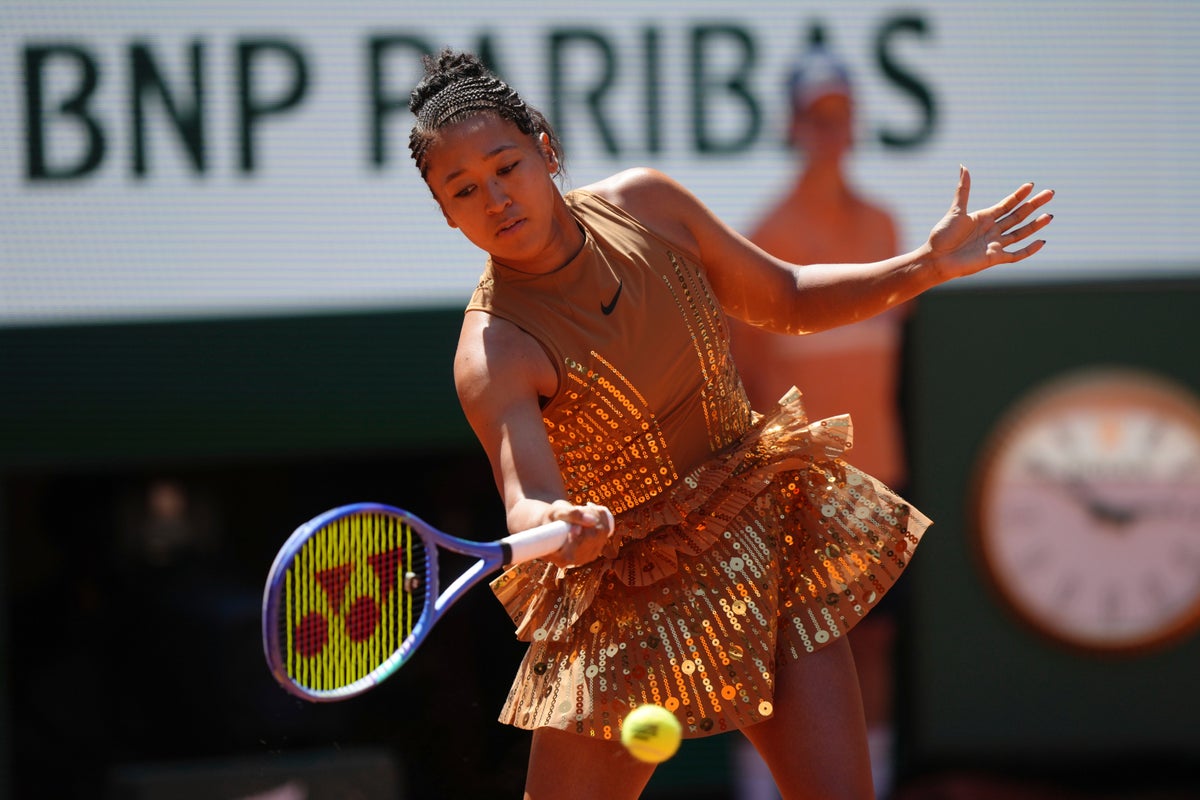Naomi Osaka sparkles at French Open in Eiffel Tower-inspired dress