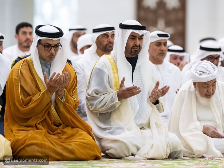 UAE president hosts UAE rulers and citizens at Eid al-Adha reception