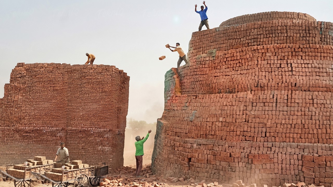 Extreme Way they Produce and Stack Millions of Clay Bricks