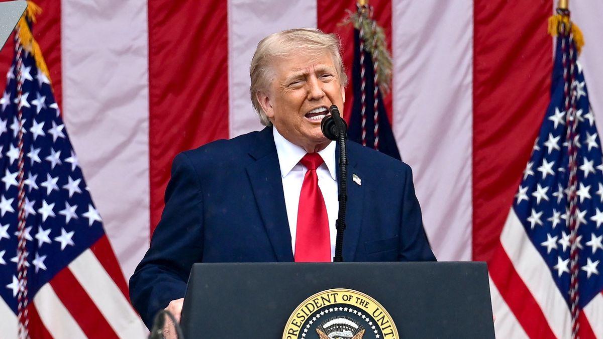 Donald Trump's Memorial Day posting blitz collides with solemn ...