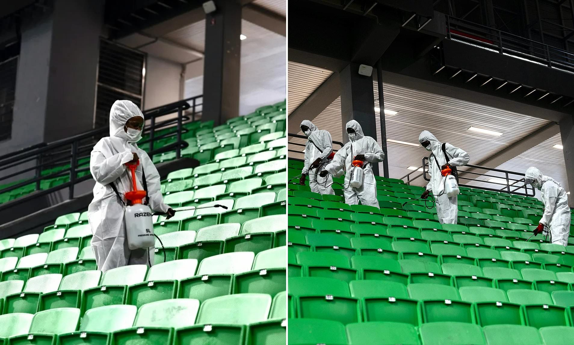 European basketball giants Panathinaikos disinfect entire stadium