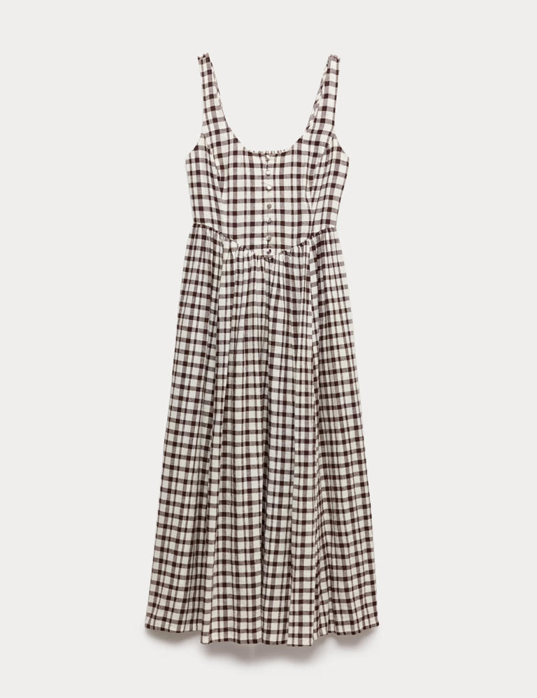 M&S’s pretty gingham corset dress is the easy summer outfit to wear on ...