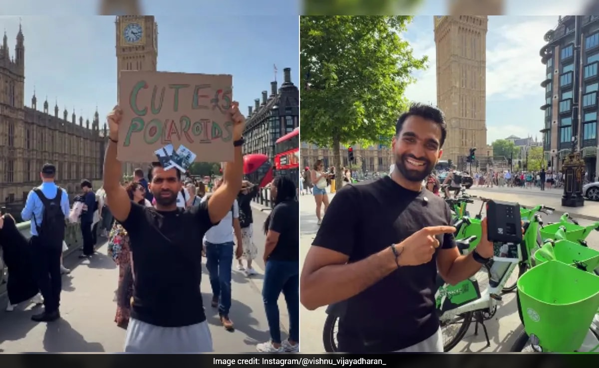 Indian man earns Rs 1,200 in 10 minutes in London by selling polaroids ...