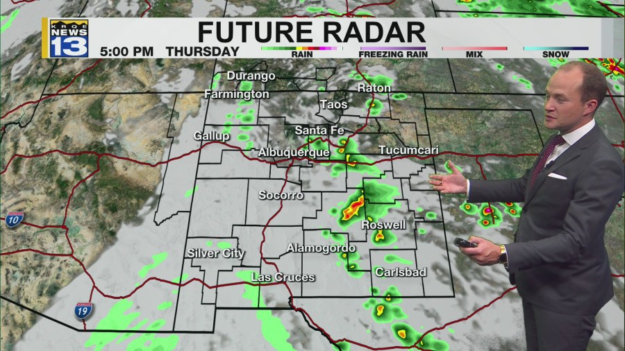 Storm chances return to more of New Mexico Thursday