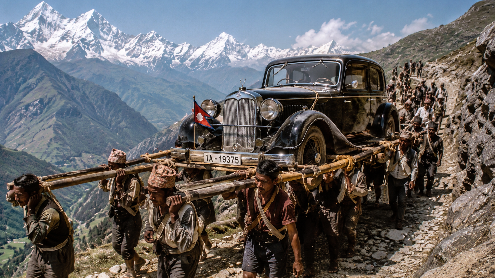 The first car in Nepal was a gift from Hitler