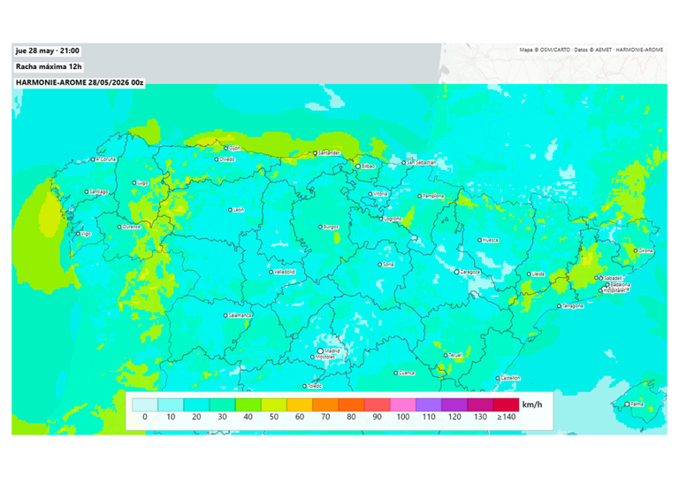 A partir de las 15 horas crecerán tormentas en cinco comunidades del ...
