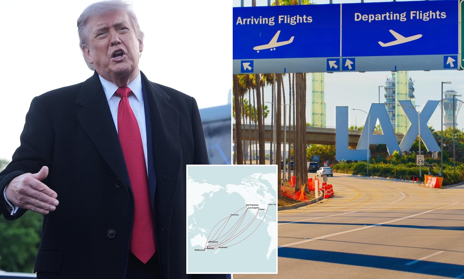 Where Australians could be blocked from flying under Trump's proposed ...